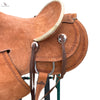 Western Border Tooled Rough Out Barrel Saddle - NewEngland Tack